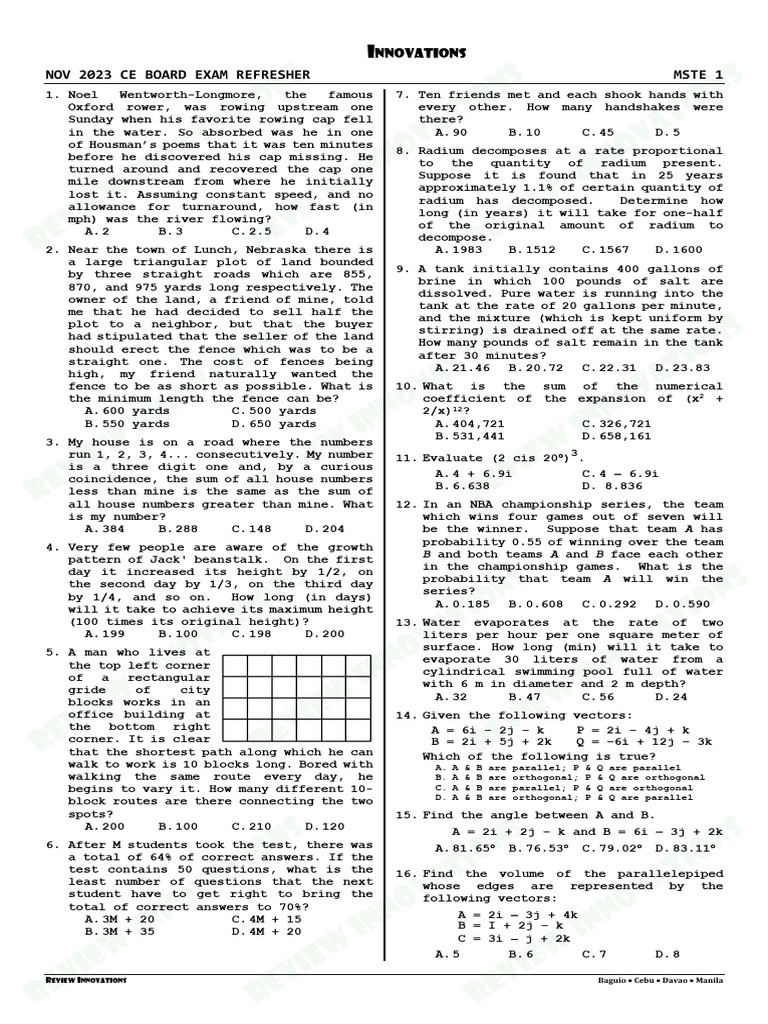 MSTE 1 Nov 2023 Ref - DONE | PDF