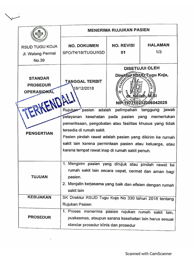 Menerima Rujukan Pasien | PDF