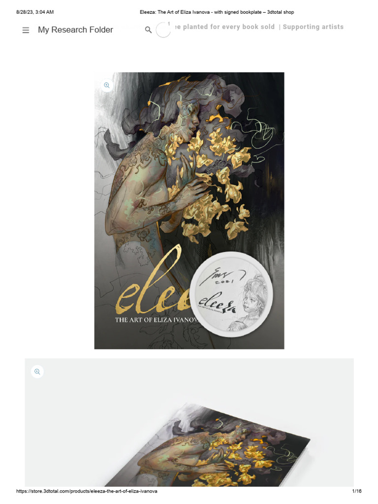 Eleeza - The Art of Eliza Ivanova - With Signed Bookplate - 3dtotal Shop | PDF | Home & Garden | Art