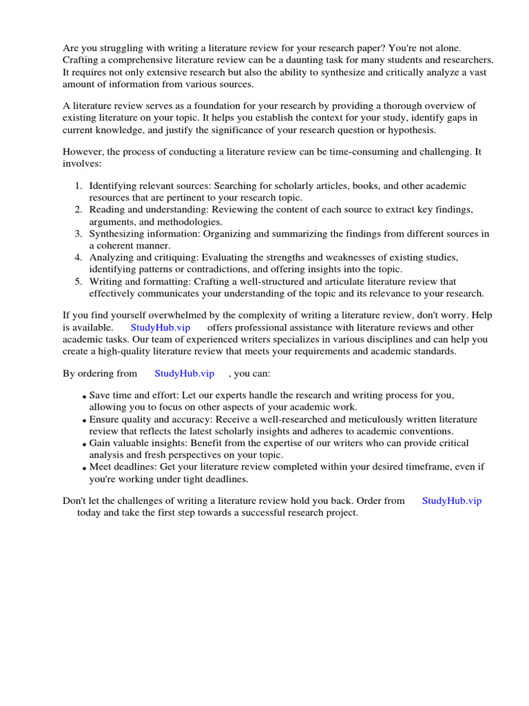 Research Literature Review Example | PDF | Evidence | Cognition Research Literature Review Example | PDF | Evidence | Cognition