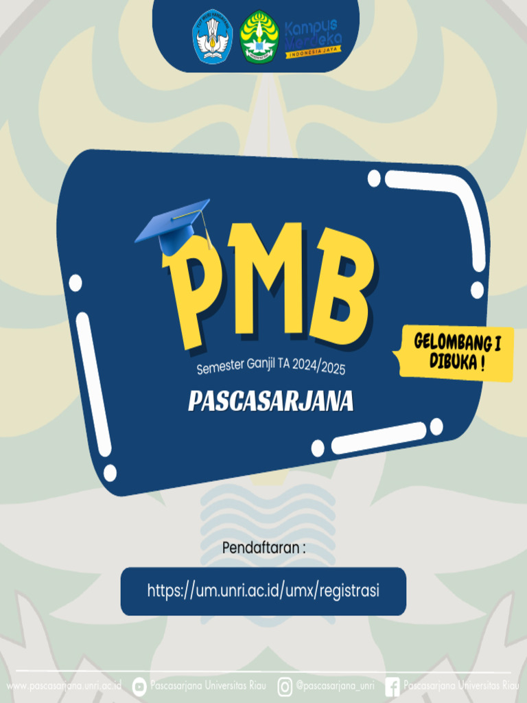 Penerimaan Mahasiswa Baru Pascasarjana | PDF