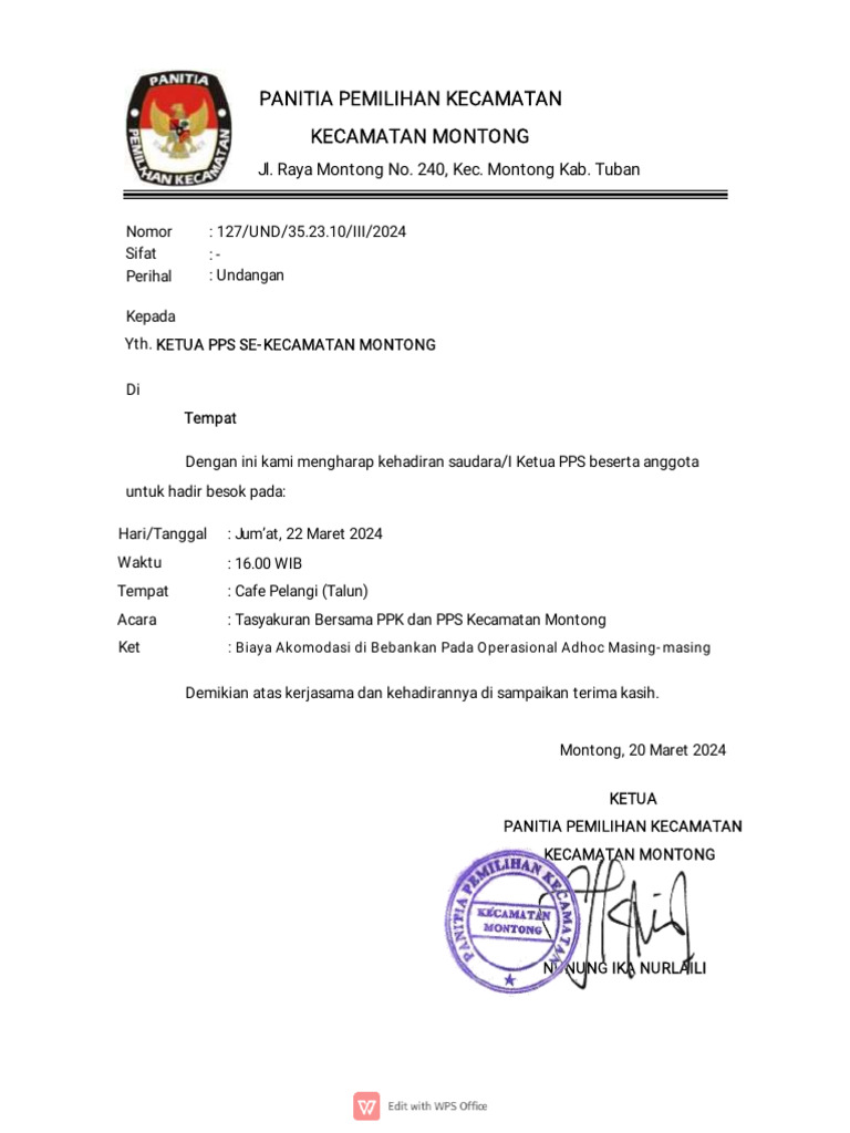 Und. Tasyakuran PPK Dan Pps | PDF