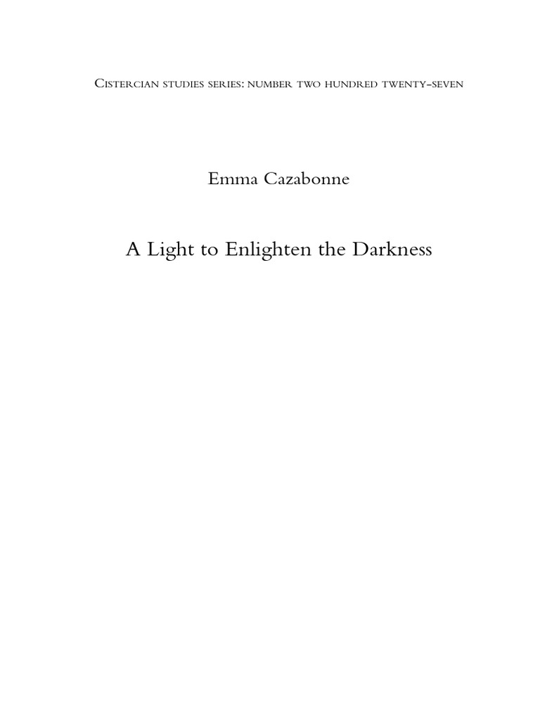 A Light To Enlighten The Darkness (PDFDrive) | PDF | Christian Mysticism | Glory (Religion)
