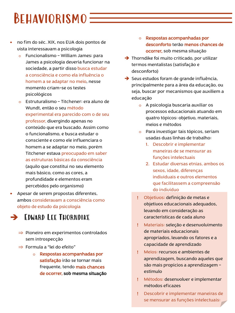 Behaviorismo e Psicanalise - 230614 - 220434 | PDF | Behaviorismo | Psicologia