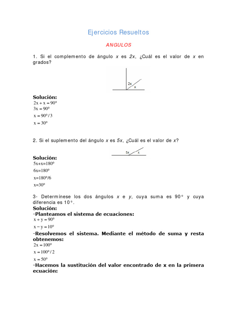 Ejercicios Resueltos | PDF | Geometría Elemental | Geometría euclidiana