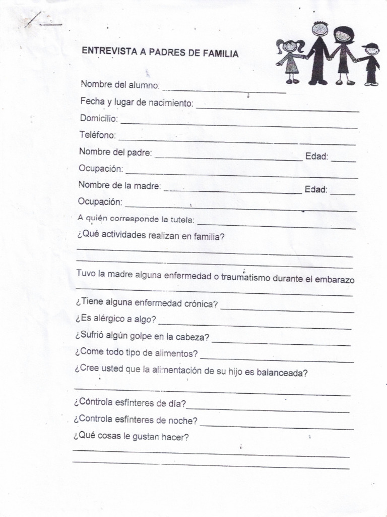 Entrevista A Padre de Familia | PDF