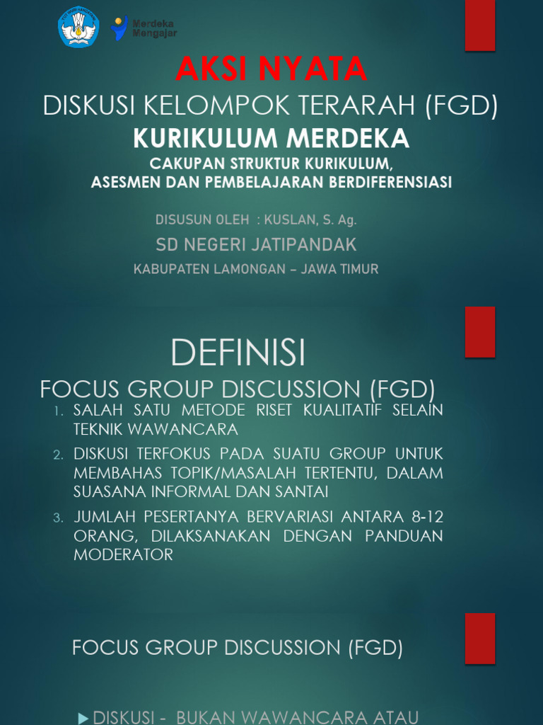 FGD Kurikulum Merdeka | PDF | Bisnis