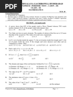 Practice Questions On Differentiation and Integration | PDF | Area | Integral