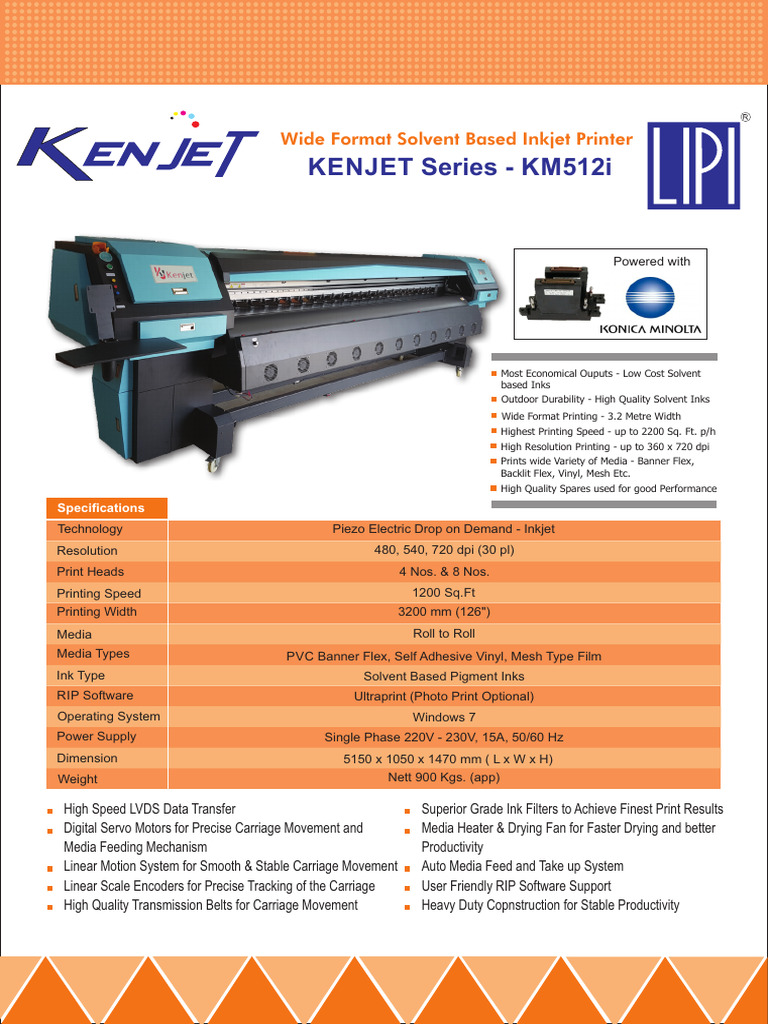 high-speed-solvent-printer | PDF | Printer (Computing) | Manufactured Goods