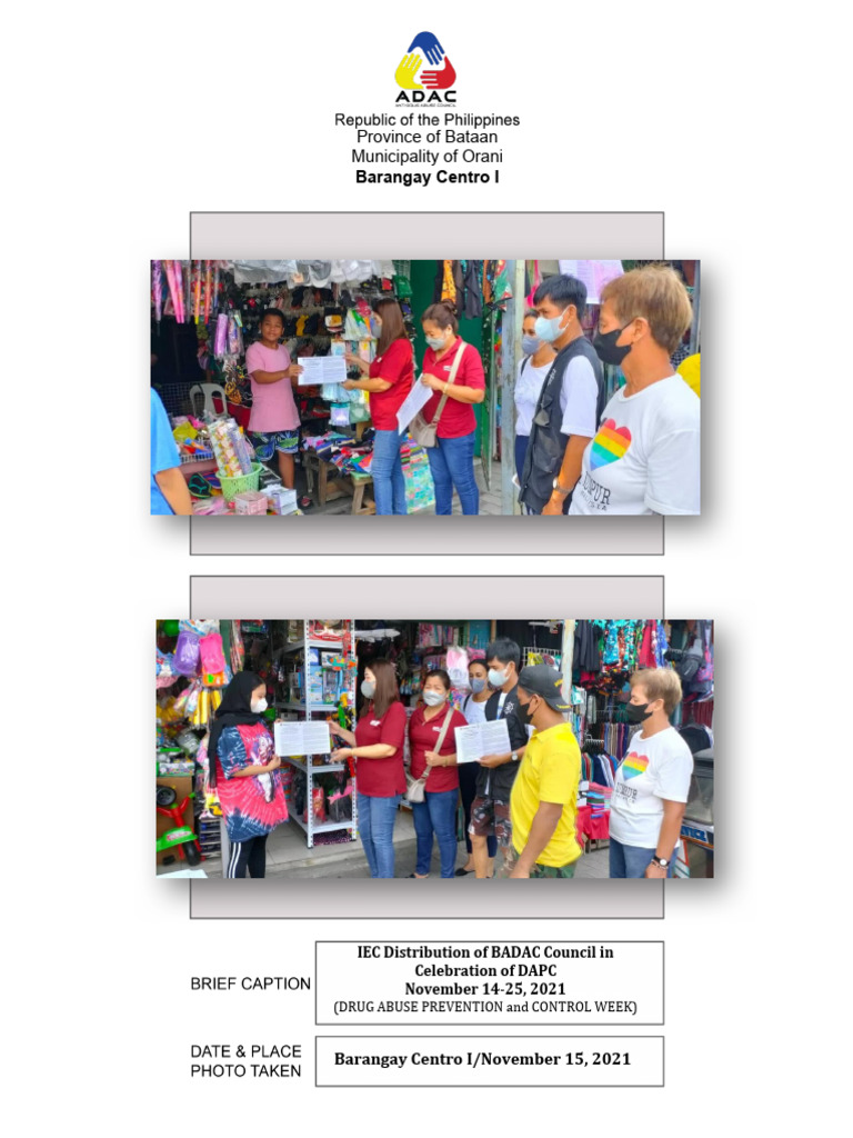 BADAC TEMPLATE - Photo Documentation 1 | PDF