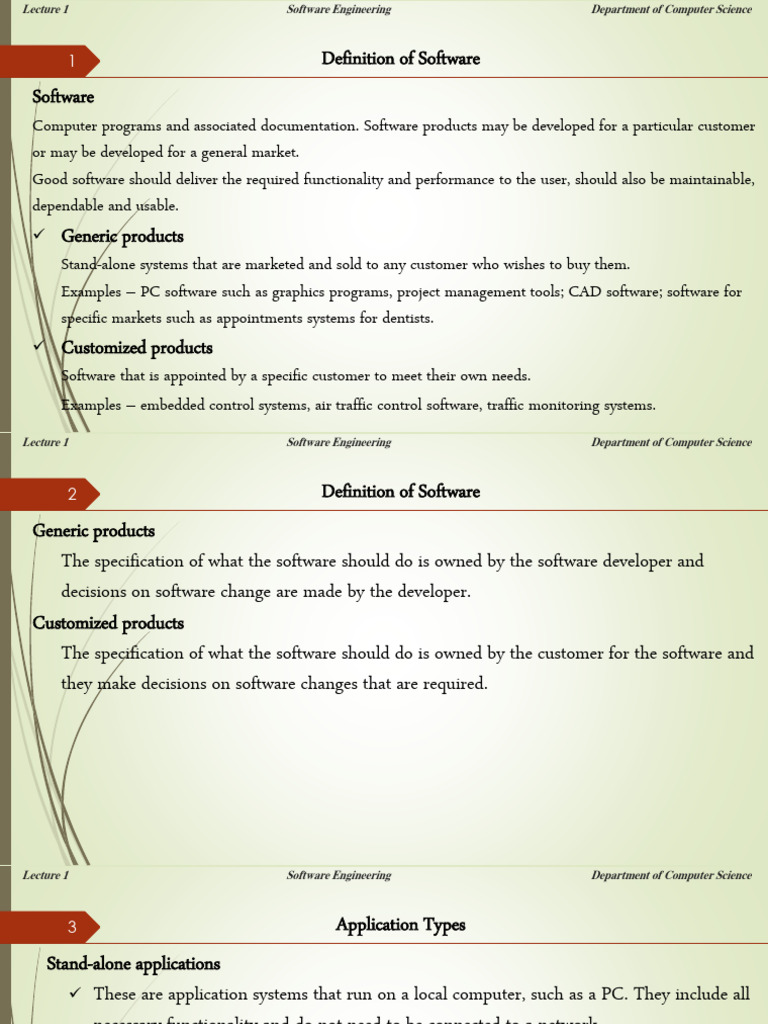 Lecture 1 | PDF | Software Development Process | Software