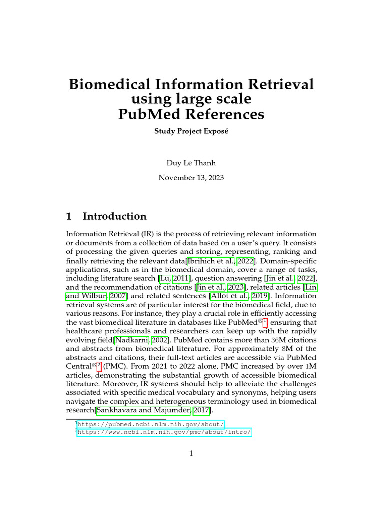 Expose Thanh | PDF | Pub Med | Information Science