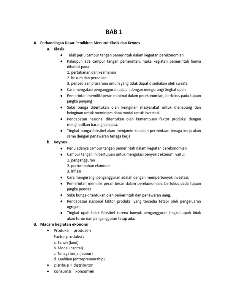 Resume Pengantar Ekonomi Makro | PDF