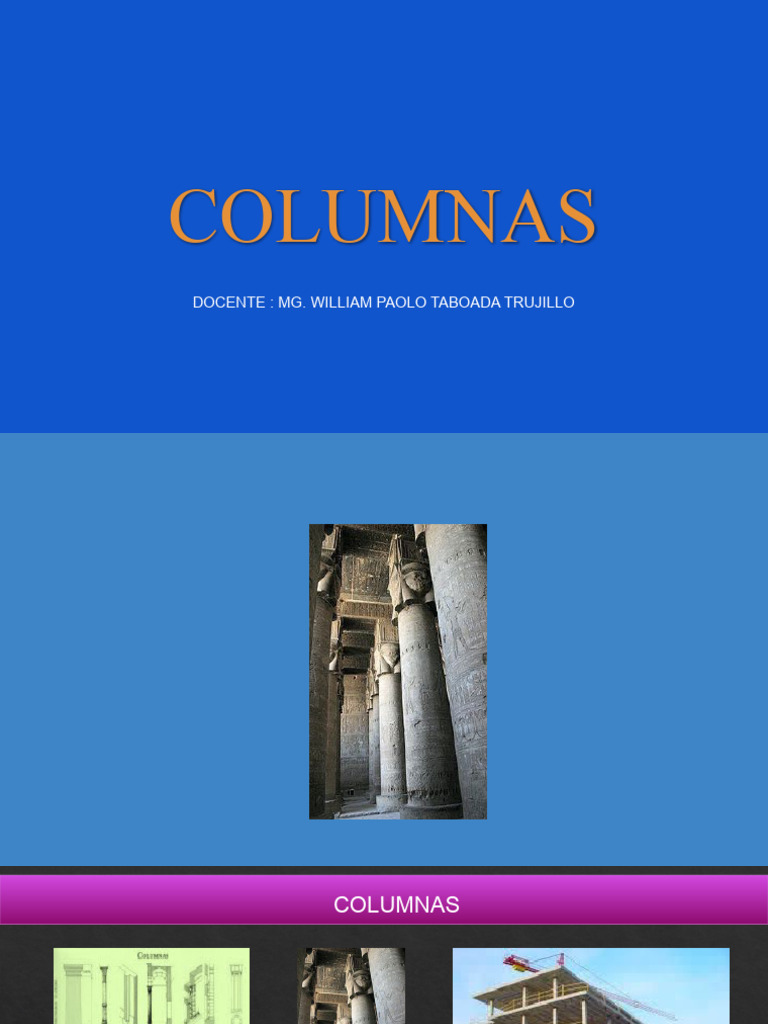 Tipos y Funciones de Columnas Estructurales | PDF | Columna | Pandeo