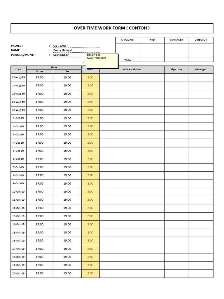 Form Lemburan Da | PDF
