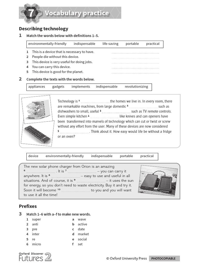 Unit 7 Vocabulary: Technology Terms | PDF