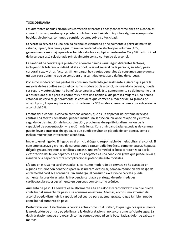 TOXICODINAMIA Borra | PDF | Sistema inmune | Corazón