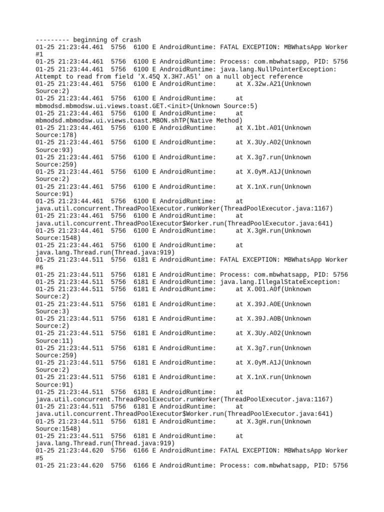 Logcat | PDF | Software Engineering | Operating System Technology