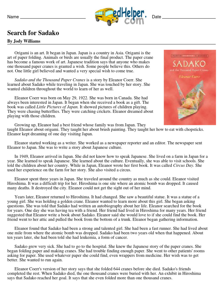 Sadako | PDF | Origami