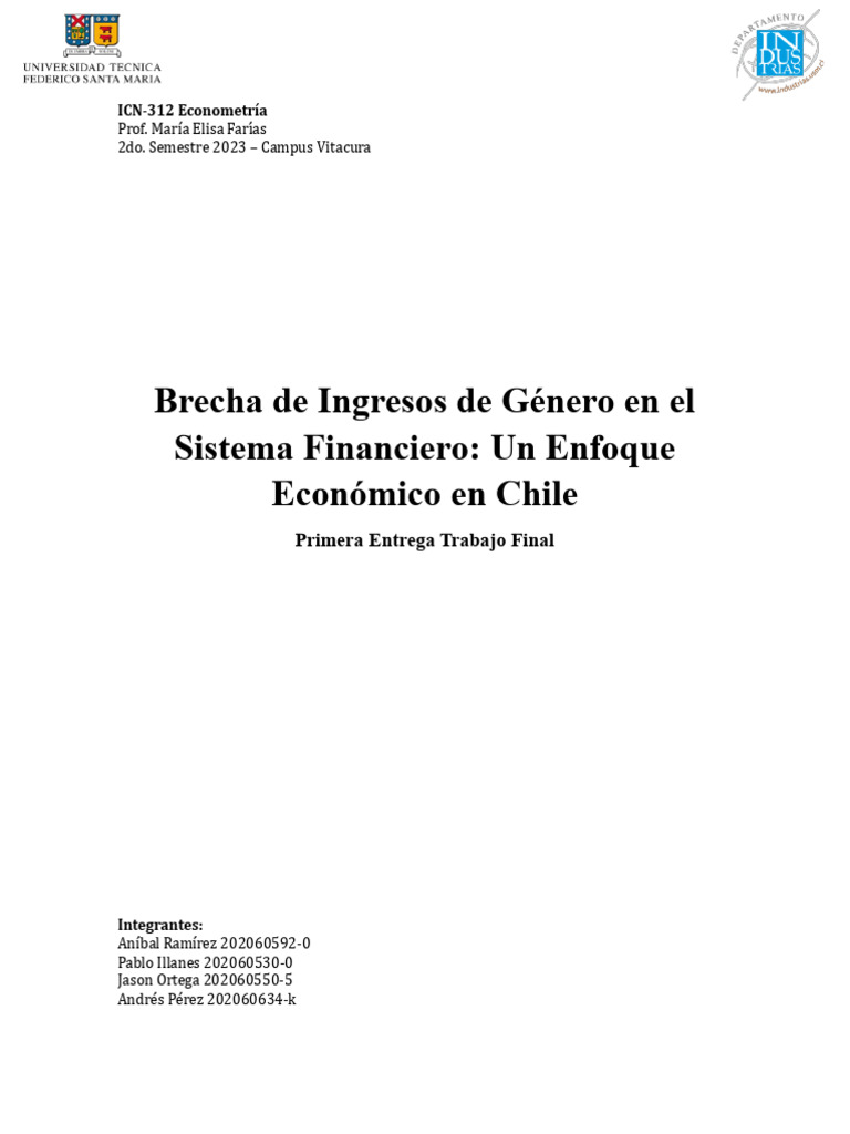Trabajo Final Econometria 5 de Dic | PDF | Análisis de regresión | Valor P