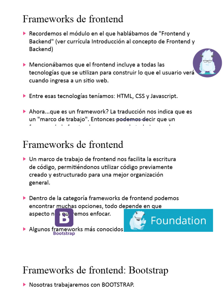 Introducción A Frameworks de Frontend - Bootstrap | Descargar gratis PDF | Bootstrap (marco ...