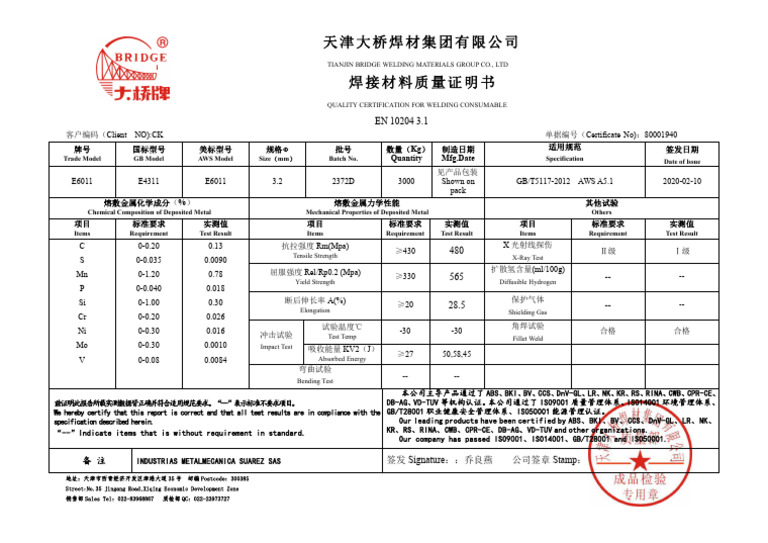 6011 3.2 Ts Soldadura | PDF