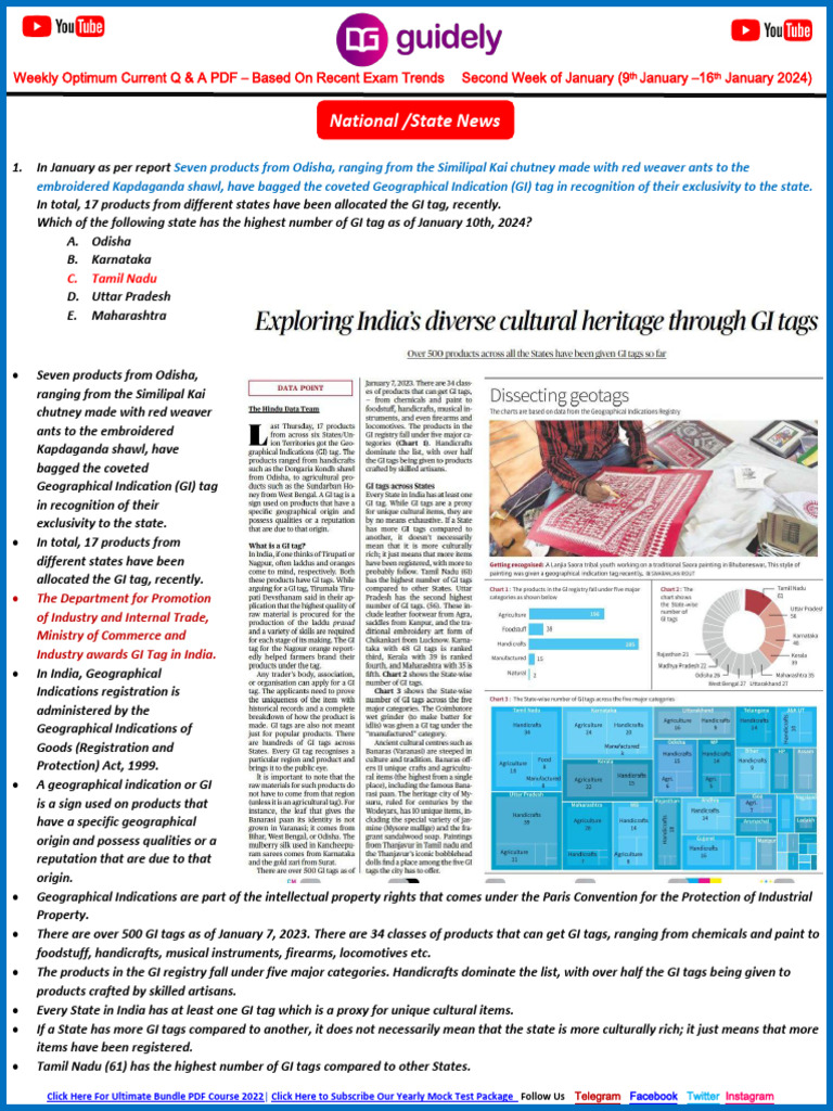 Guidely Weekly Optimum 2nd Week January | PDF