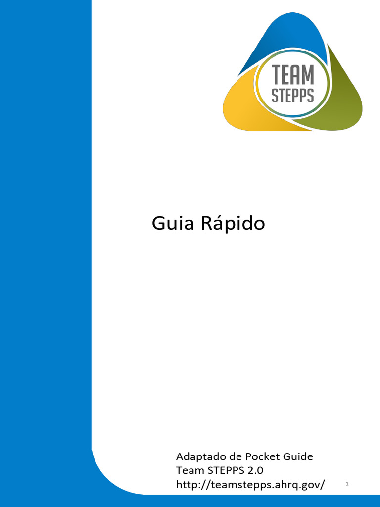 Guia Rápido TeamSTEPPS | PDF | Liderança | Comunicação