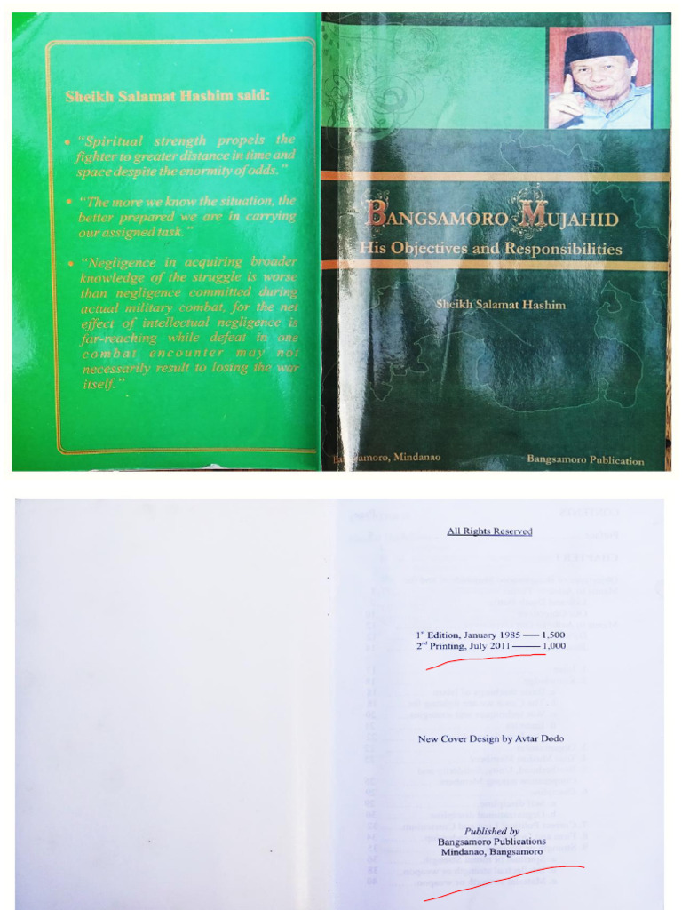 Bangsamoro Mujahid Salamat Hashim | PDF
