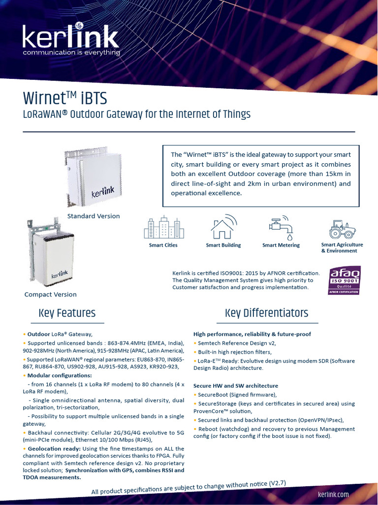Commercial Leaflet Wirnet Ibts v2.7 | PDF | Power Supply | Cable Television