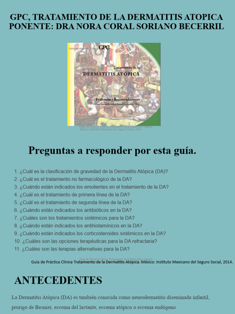 Tratamiento Dermatitis Atópica GPC | PDF | Alergia | Inmunología