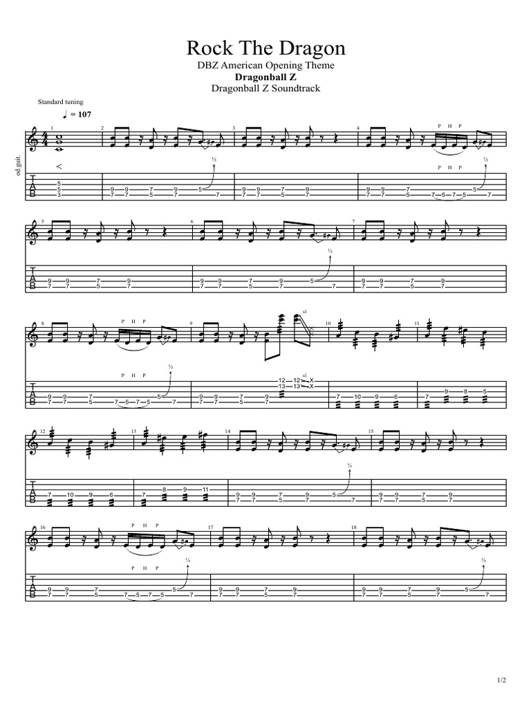 Dragonball Z - Rock The Dragon | PDF