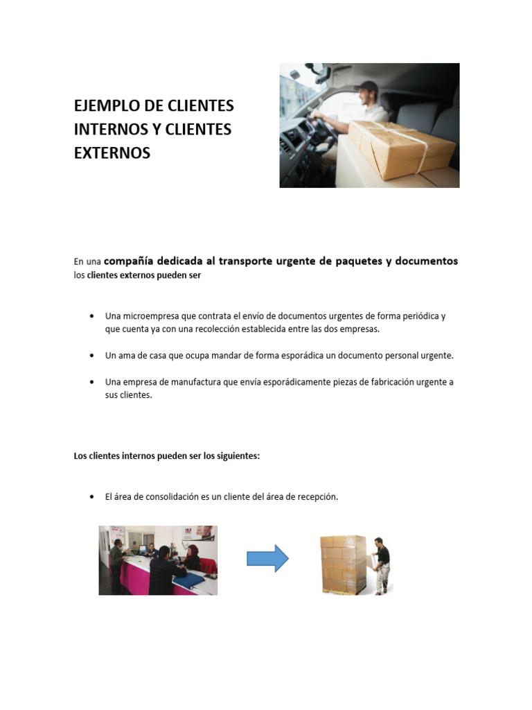 SD - Ejemplo Clientes Internos y Externos | PDF