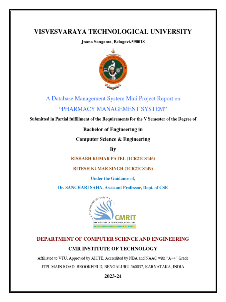 DBMS Final Report | PDF | Python (Programming Language) | Pharmacy