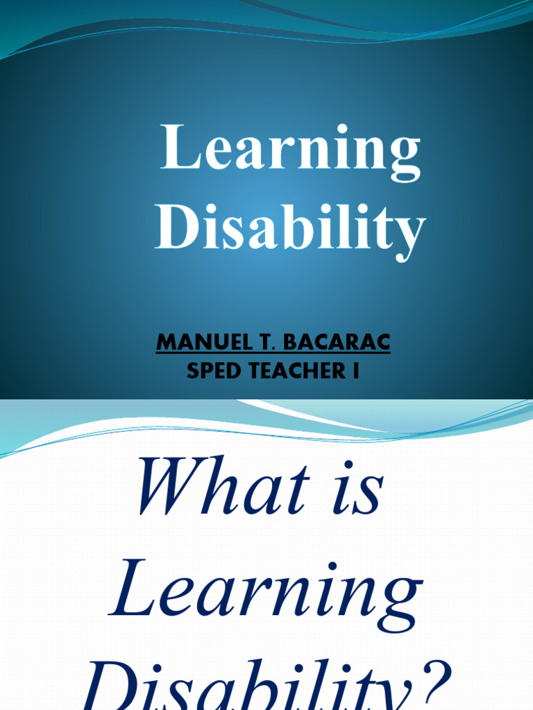 Understanding Learning Disabilities | PDF | Learning Disability | Dyslexia