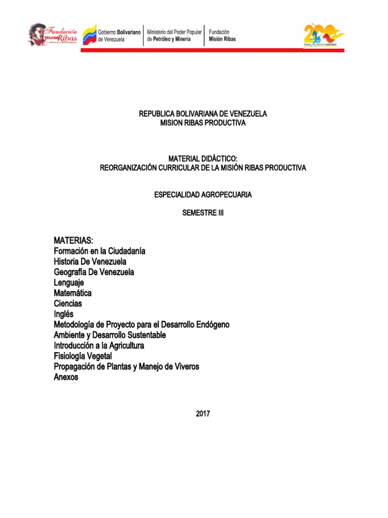 Agropecuaria 3 | PDF | Venezuela | Agricultura
