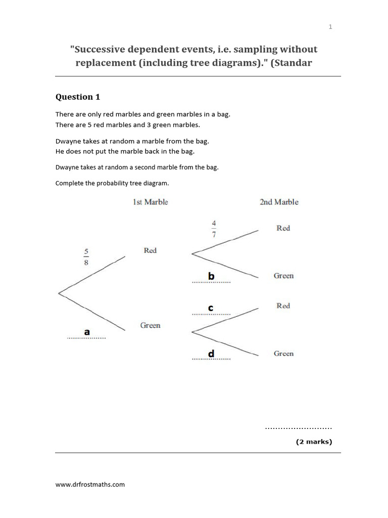 Dependent Tree Diagrams _ Standard | PDF