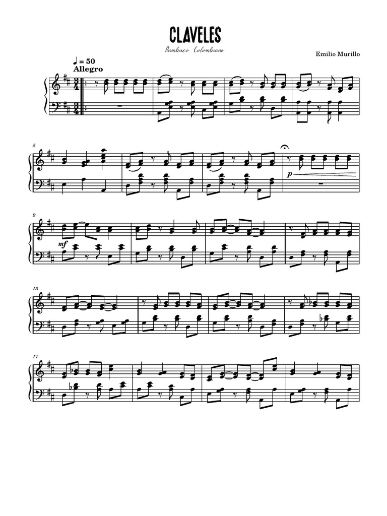 Emilio Murillo - Claveles | PDF