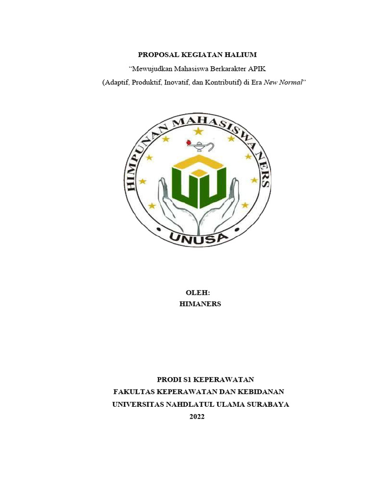Proposal Kegiatan Halium1 | PDF | Sains & Matematika