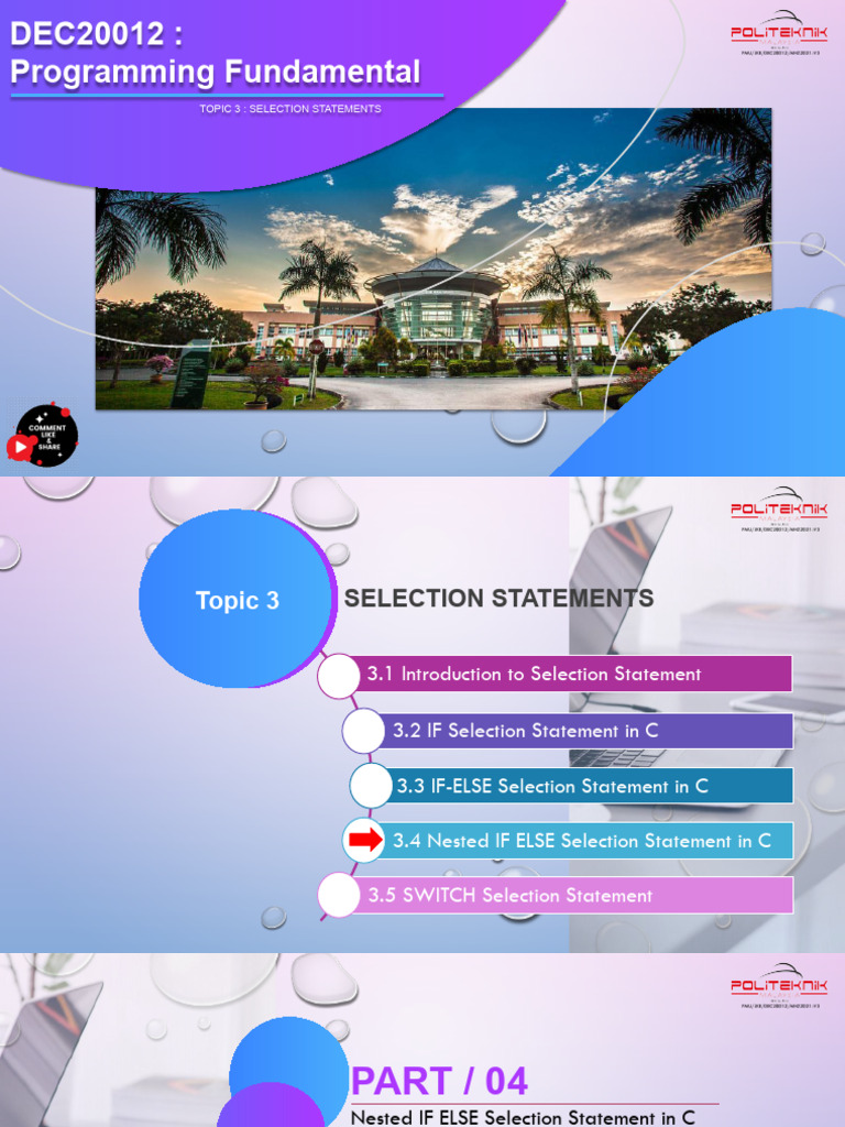 DEC20012 - TOPIC 3-Part4 | PDF | Computer Programming | Computing
