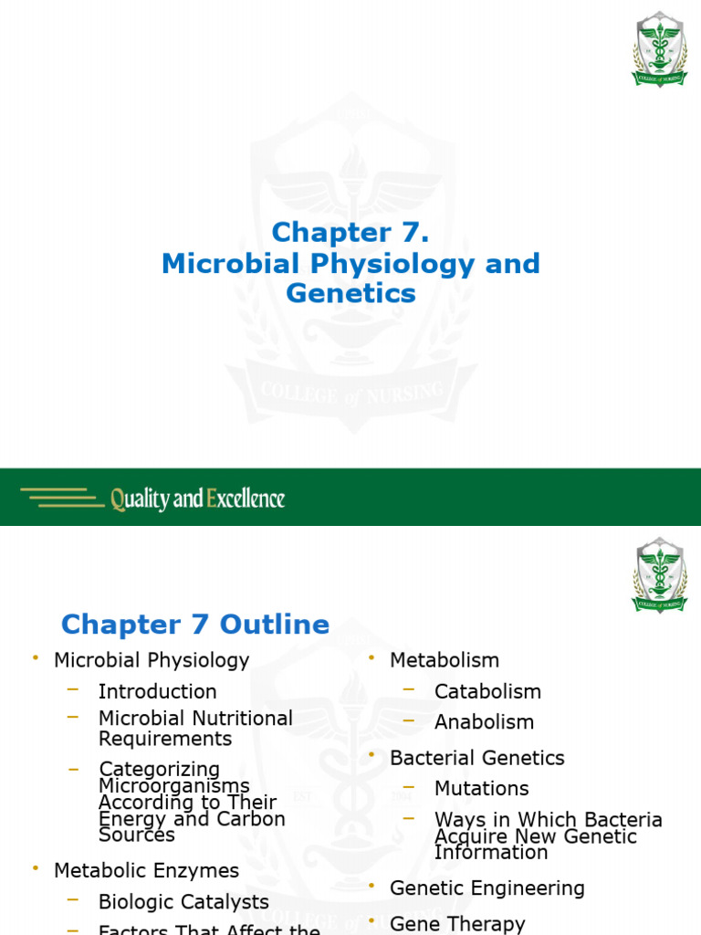 Chapter 7 Microbial Physiology and Genetics | PDF | Cellular Respiration | Glycolysis