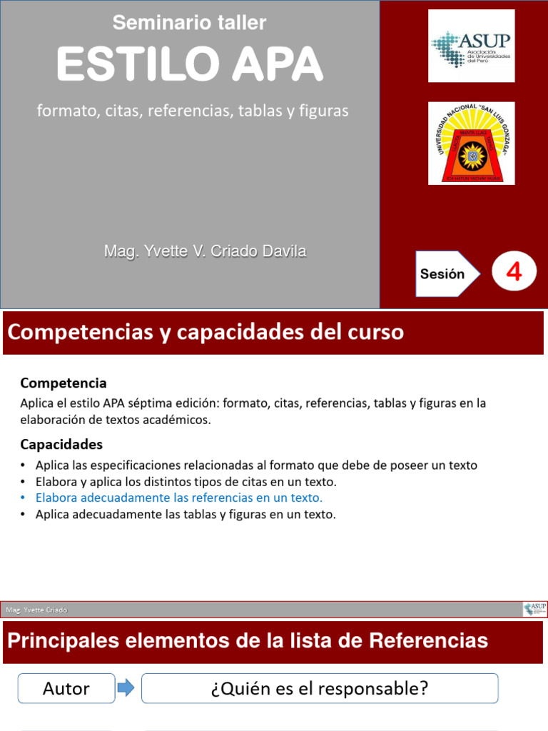 Sesión 4 - APA - Criado - 2021 - Referencias - ASUP NUEVO | PDF ...