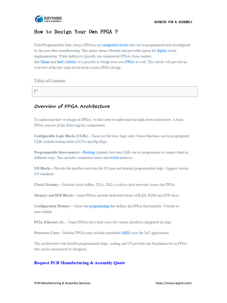 How To Design Your Own FPGA | Download Free PDF | Field Programmable Gate Array | Hardware ...