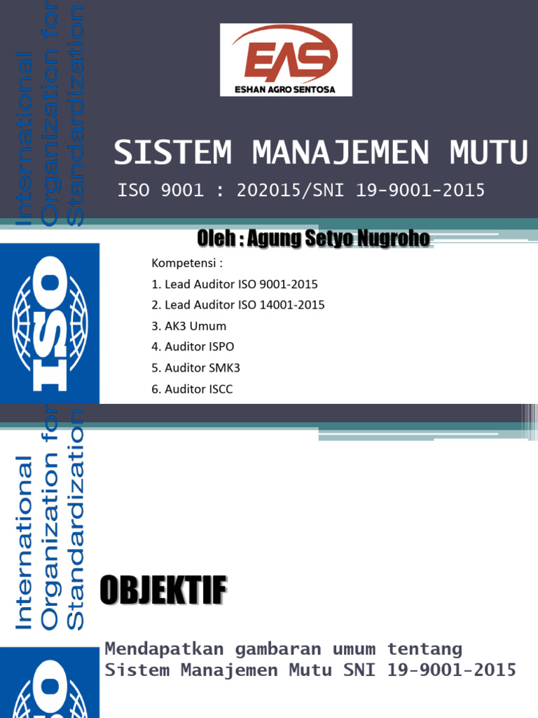 Materi - ISO 9001-2015 | PDF | Bisnis | Teknologi & Rekayasa