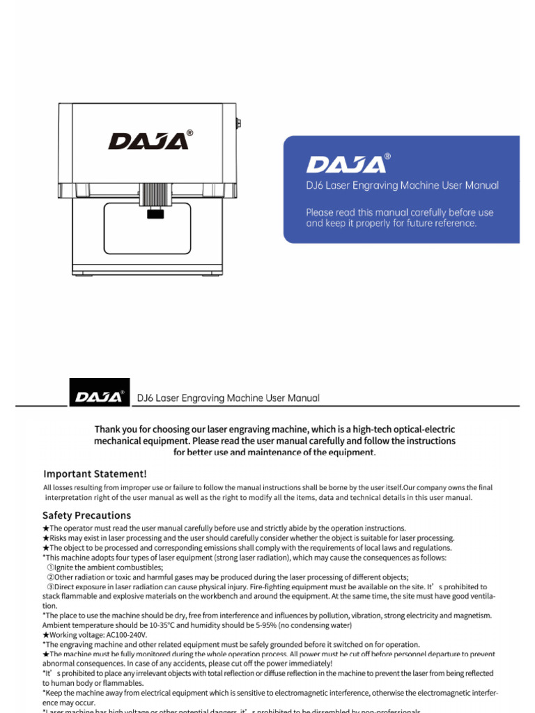 Instructivo DAJA DJ6 | PDF