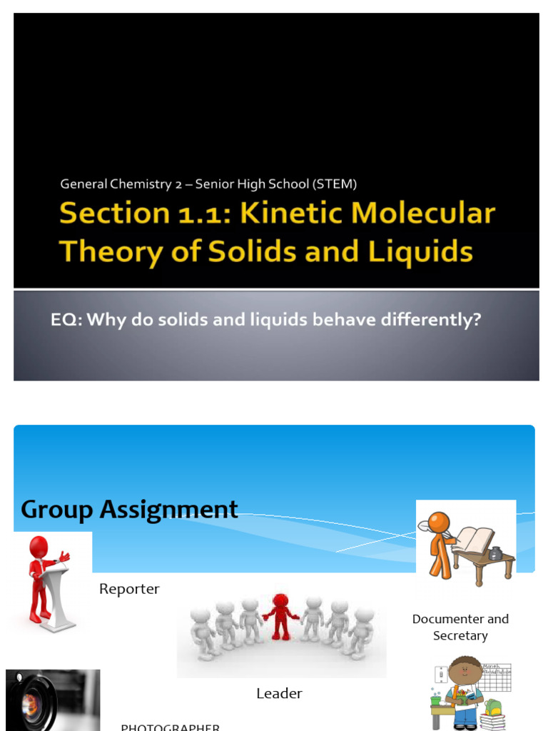 1 Kinetic Molecular Theory | PDF | Gases | Liquids