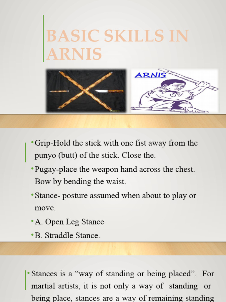 Basic Stances And Skills In Arnis Pdf Foot