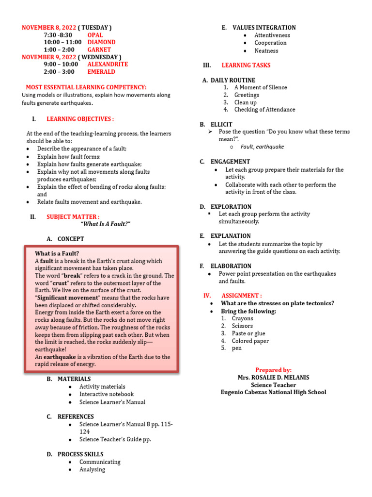Understanding Faults and Earthquakes | PDF | Earthquakes | Learning