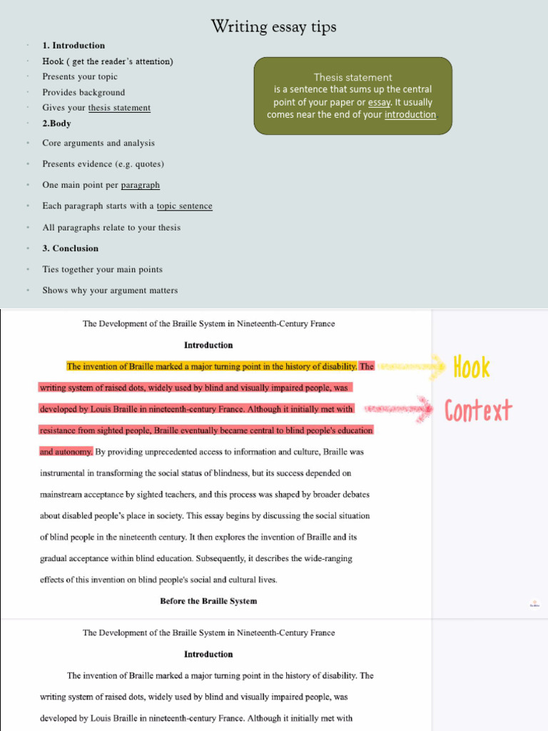 Esai Essay Writing Guide | PDF