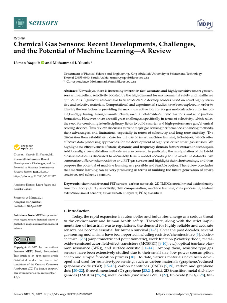 Sensors Review | PDF | Graphene | Adsorption